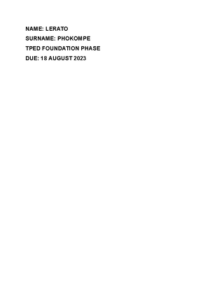 [Solved] General rules for foundation phase learners 57 rules and write ...