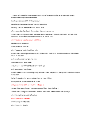 Pedscareplan - Care plan - NSG222 Pediatric Care Plan Packet M-el1 S l ...