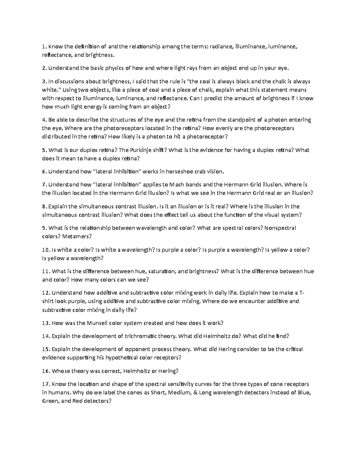 Study Guide 2 - Kenneth M. Steele - 1. Know the definition of and the ...