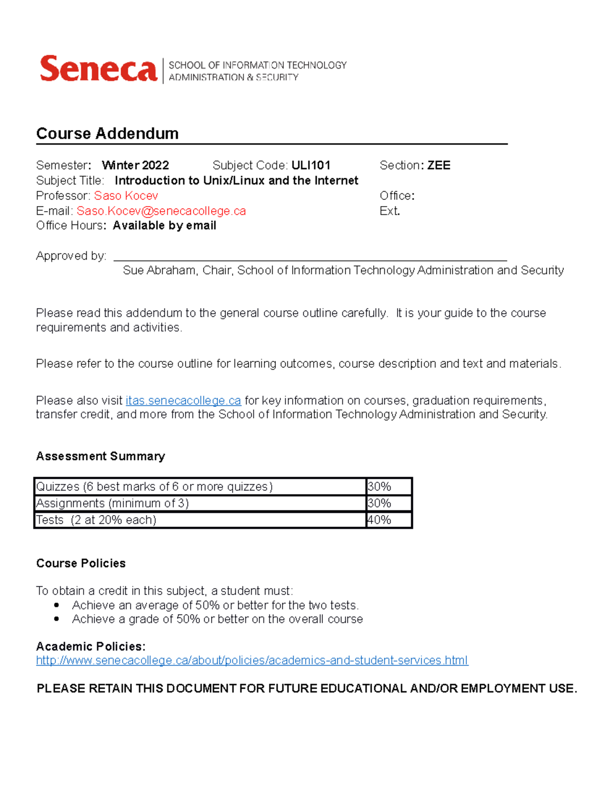 ULI101ZEE - assignment - ULI 101 - Seneca College - Studocu