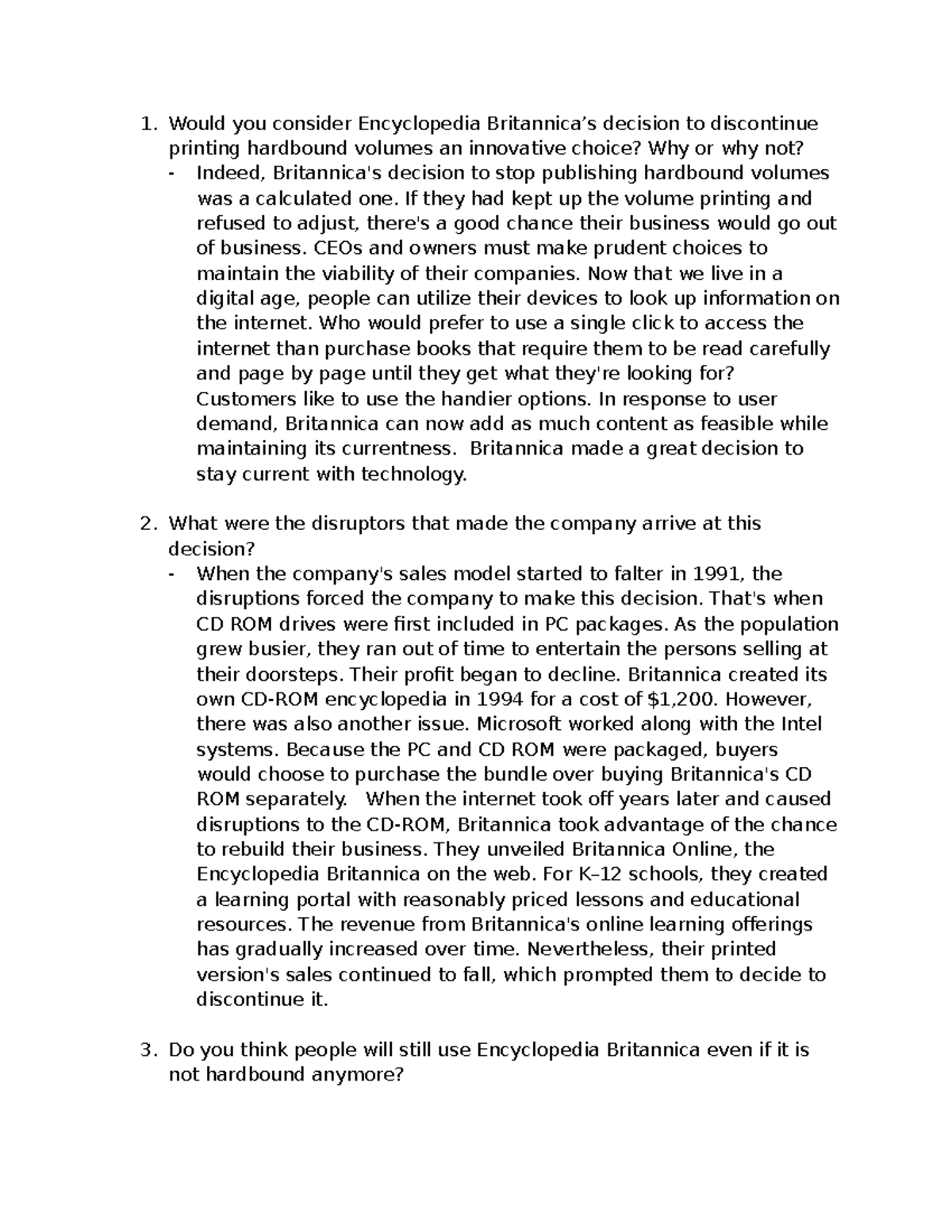 04 Activity 1 - Would you consider Encyclopedia Britannica’s decision ...
