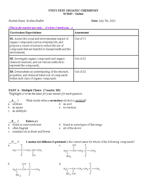 Lab manual Solubility 2022-2023 - CHEM 2203/2204 – Organic Chemistry ...