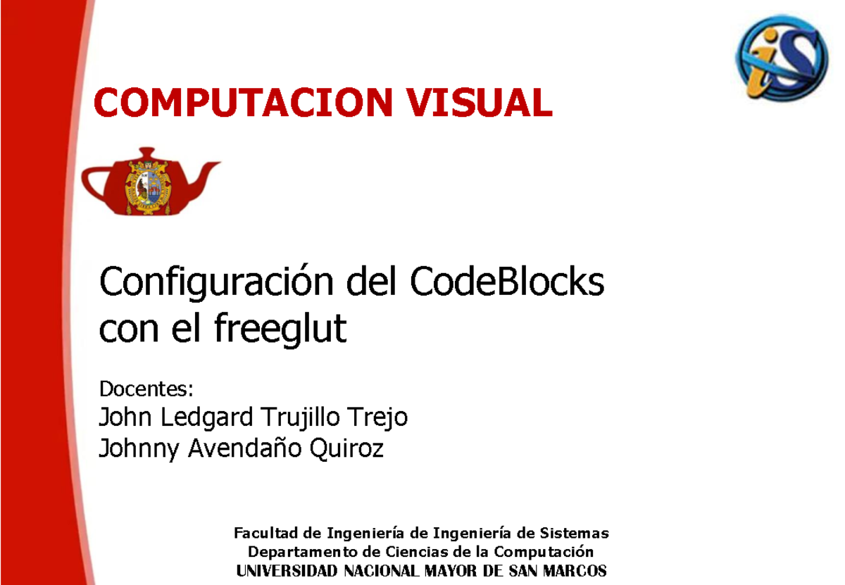 Configuración Codeblocks con Open GL - Facultad de Ingeniería de Ingeniería de Sistemas ...