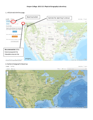 Lab 1 Determining Location - Harper College. GEG 112: Physical ...