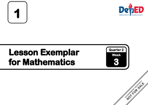 LAS Math 1 Q2 Week 2 - Learning Materials - 1 Learning Activity Sheet ...