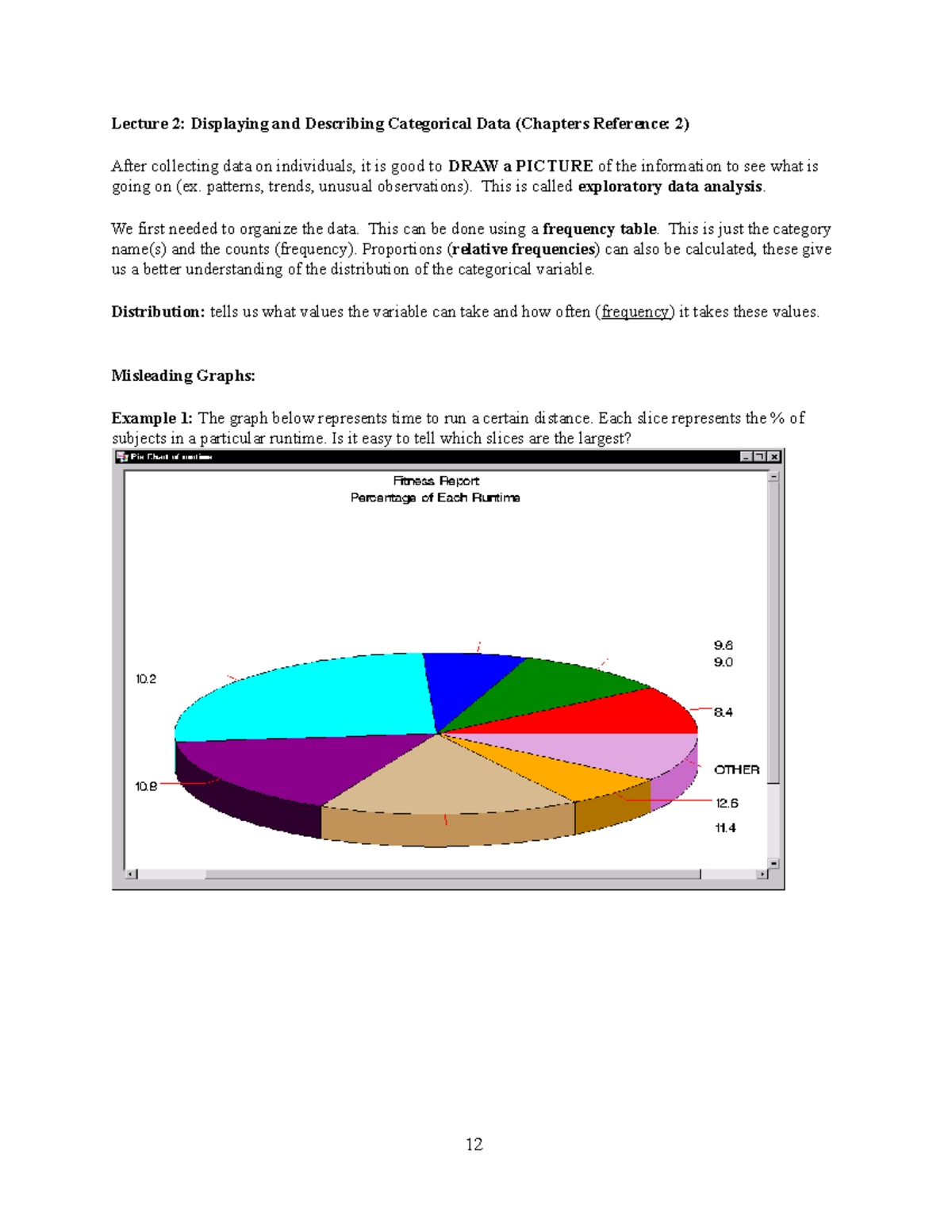 Lecture 2 Fall 22 Stat 119 Lecture 2 Displaying And Describing
