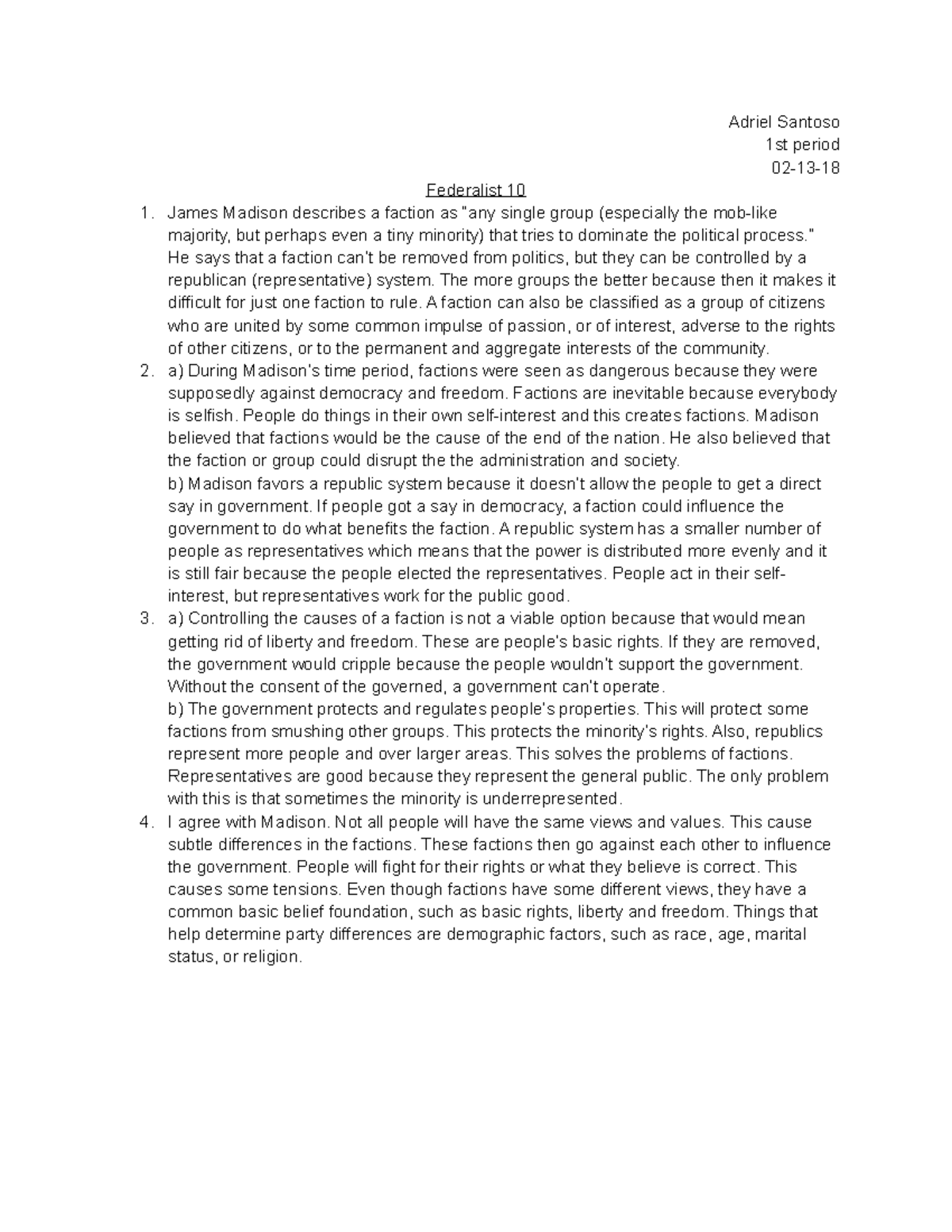 Supplementary Reader 3A - Adriel Santoso 1st period 02-13- Federalist ...