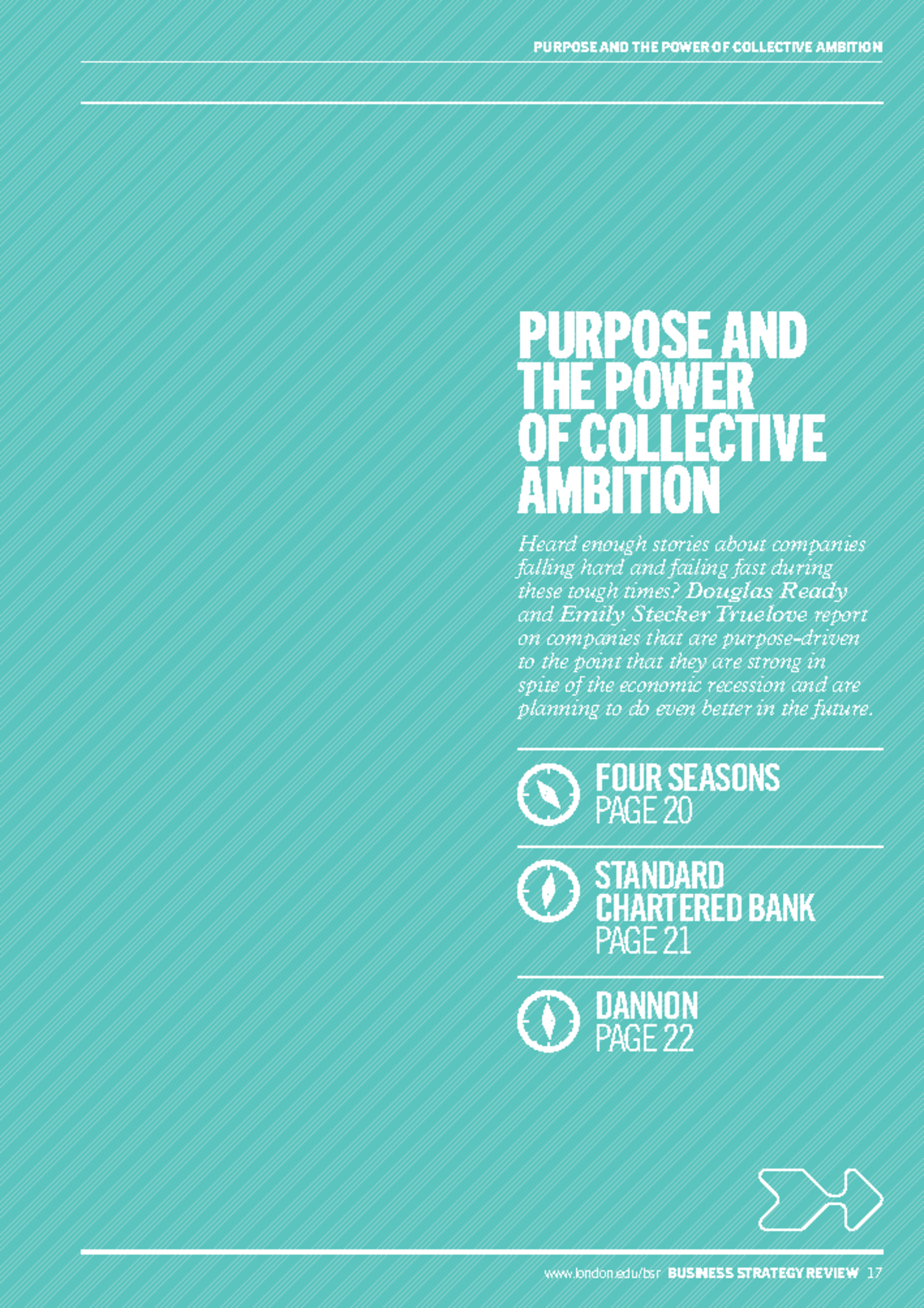 Purpose and Power of Collective Ambition - PuRPOse AnD THe POweR Of ...