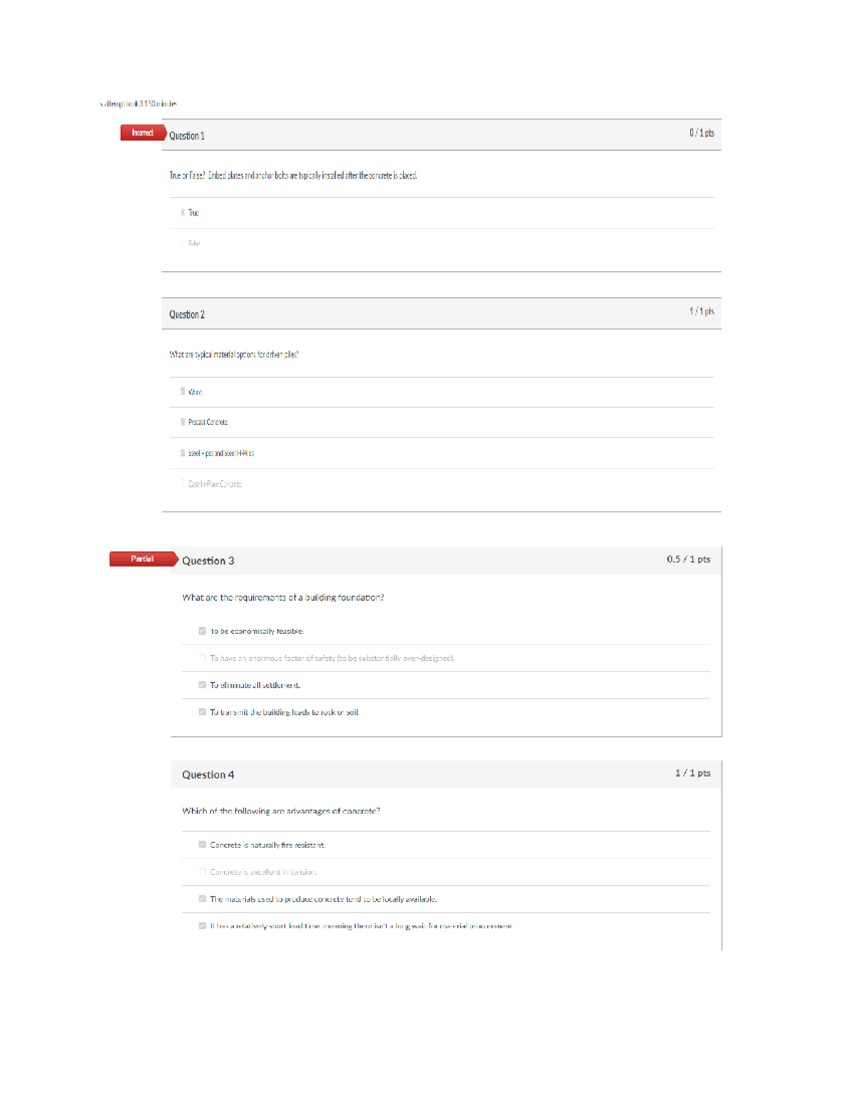 Material and methods quiz 3 - CVEN 5231 - Studocu