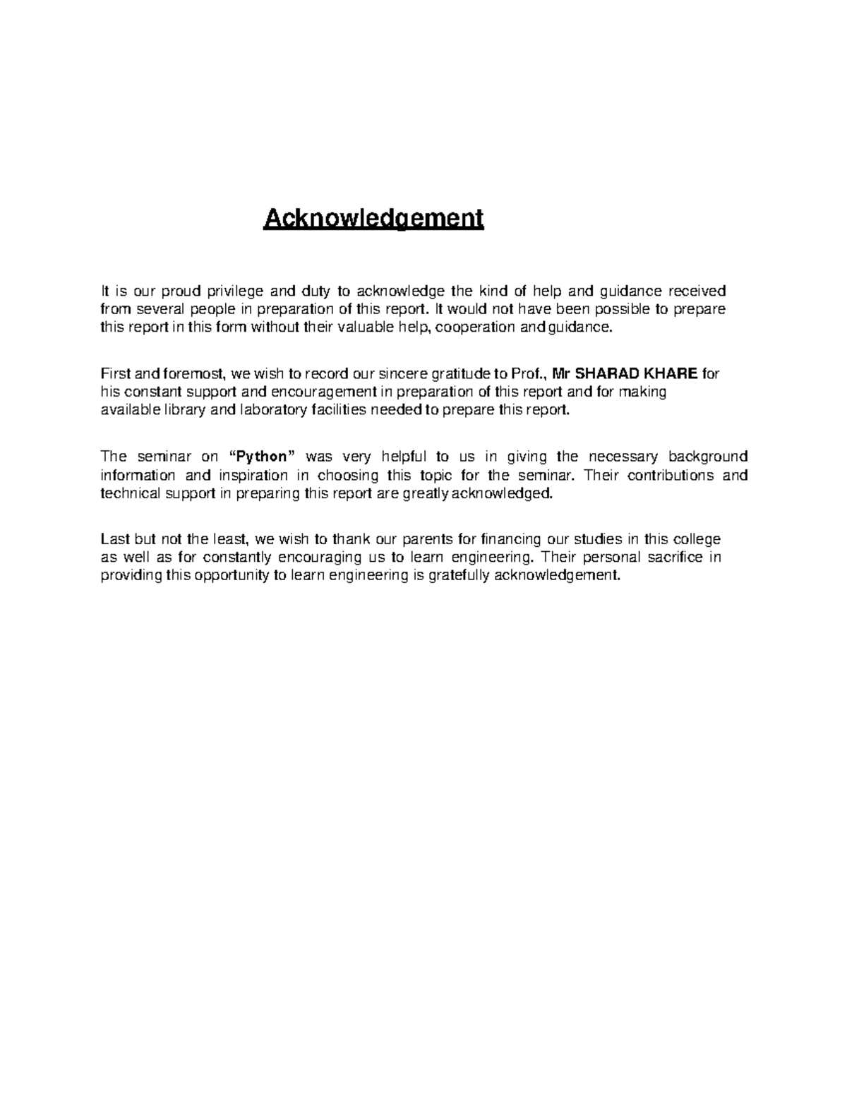 1923-b.e-eee-batchno-intern-54 - Acknowledgement It is our proud privilege and duty to ...