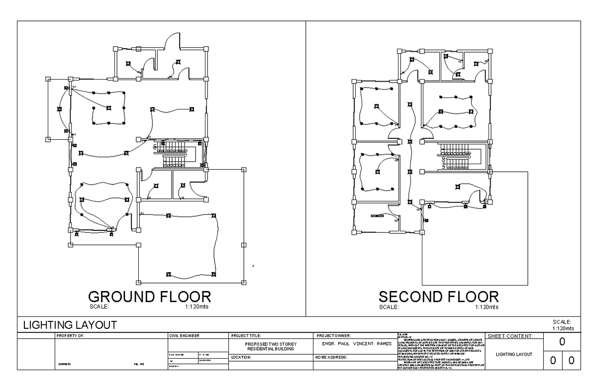 PAUL Vincent Ramos CE SHOP Lighting Layout - 12345678910 17161514131211 ...