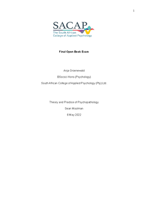 Case Write Up Example - Psychological Evaluation Report - Case Write-Up ...