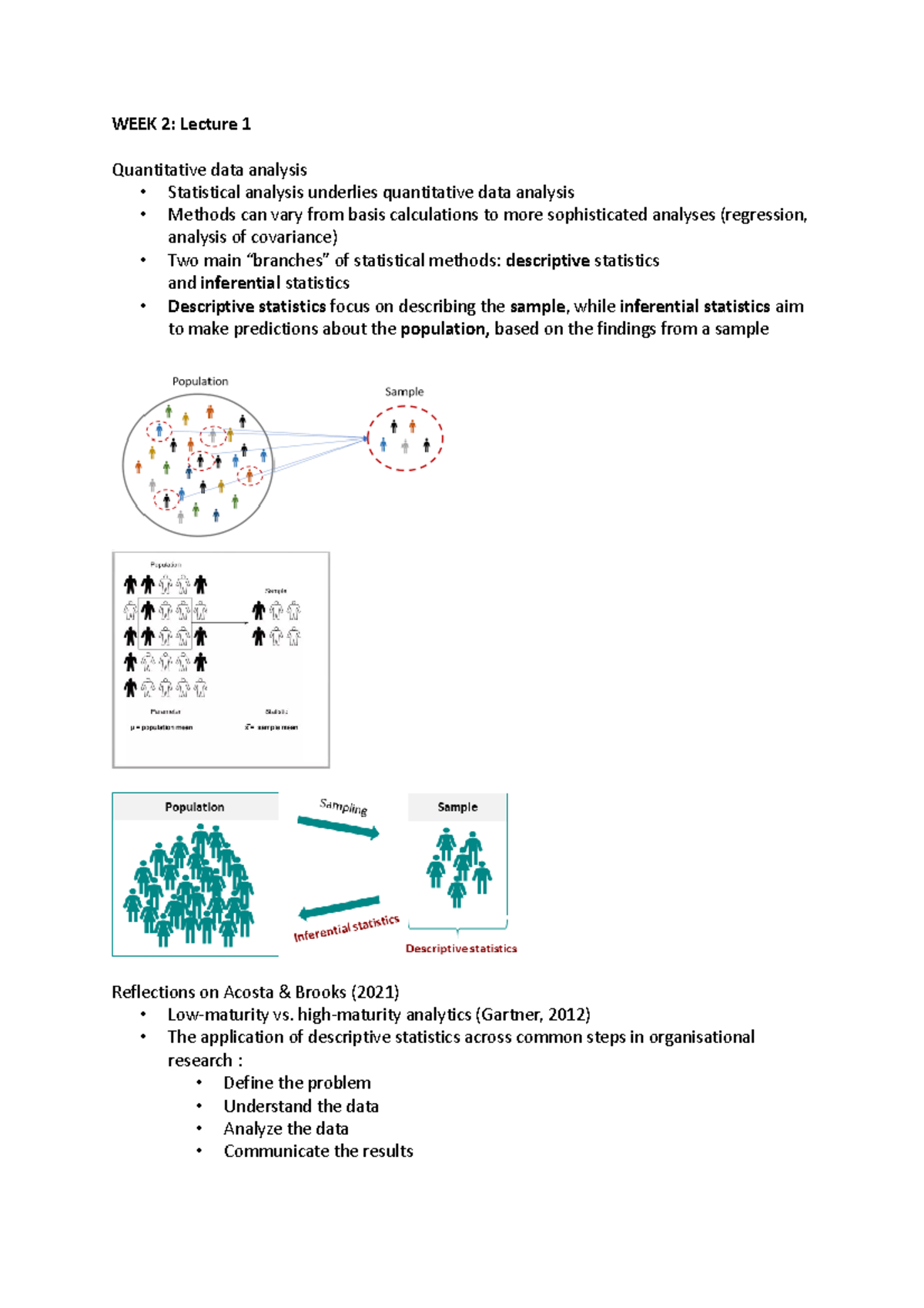 WEEK 2- BUS3004S - idk - WEEK 2: Lecture 1 Quantitative data analysis ...