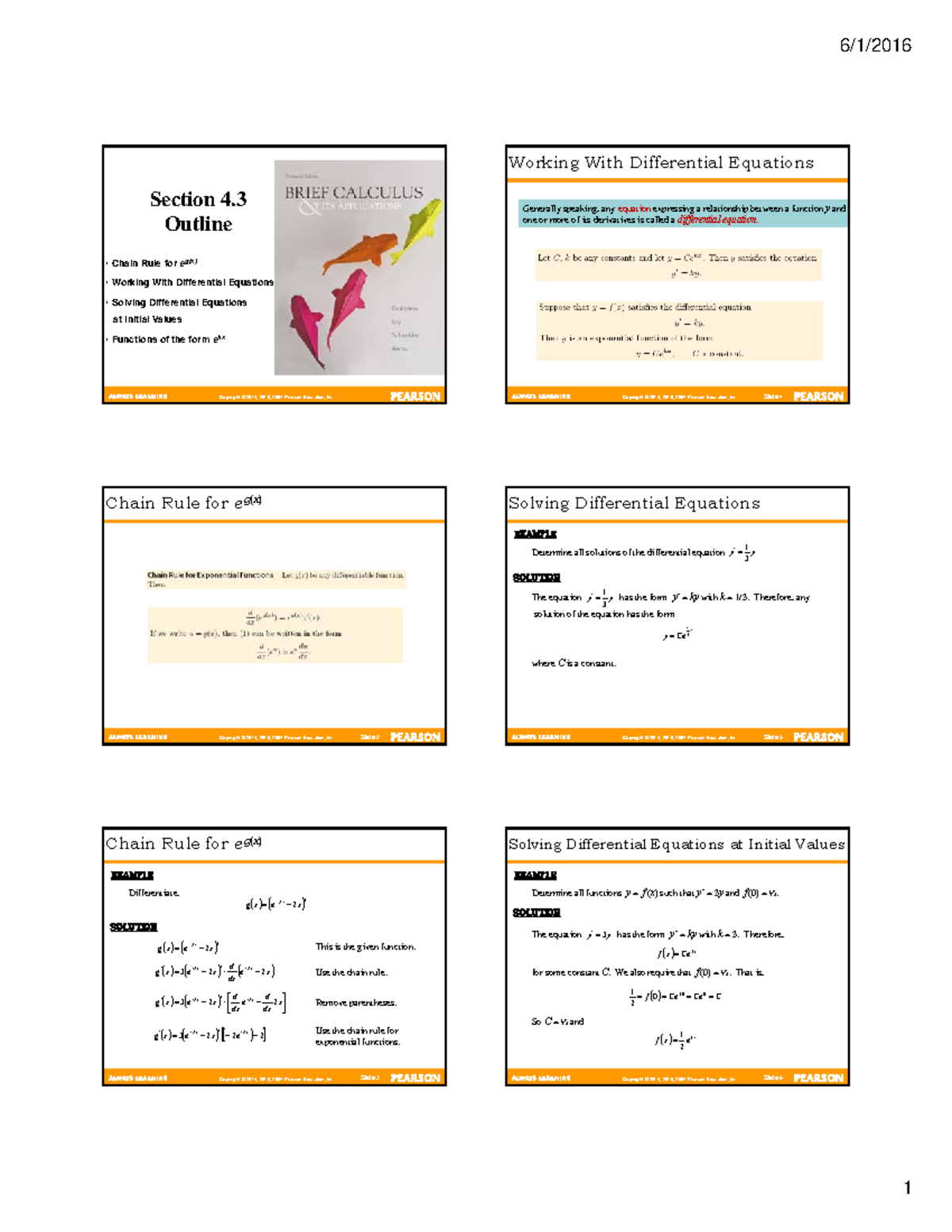 04 03 handout - Lecture notes 04 03 - 6/1/ 1 Copyright © 2014, 2010 ...