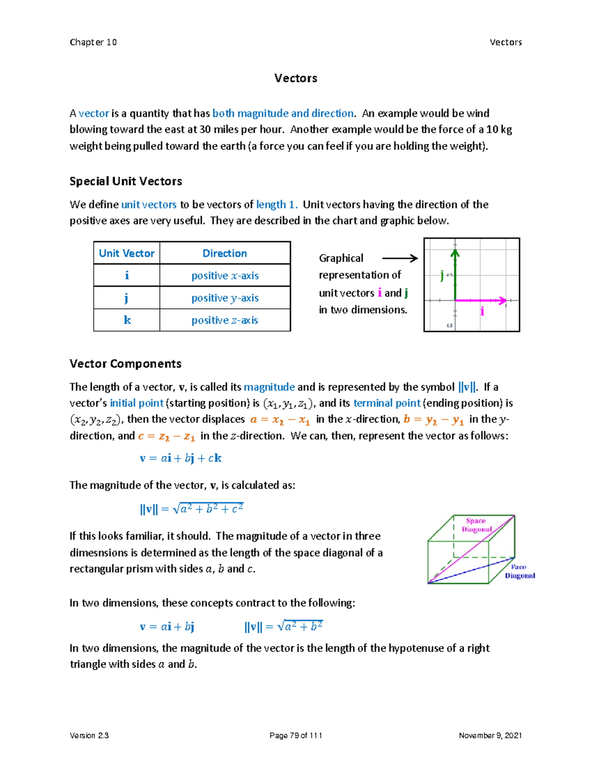 Trigonometry Math (11) - Vectors A vector is a quantity that has both ...