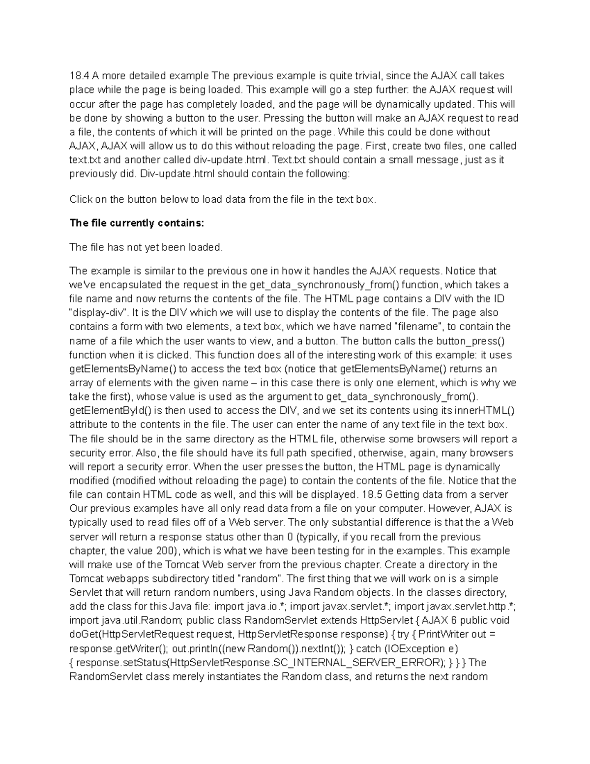 Web Development 74 - 18 A more detailed example The previous example is ...