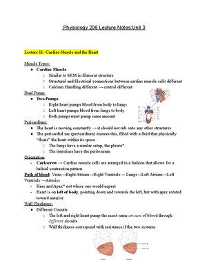 Physiology 206 Lecture Notes Unit 1 cells - Physiology 206 Lecture ...