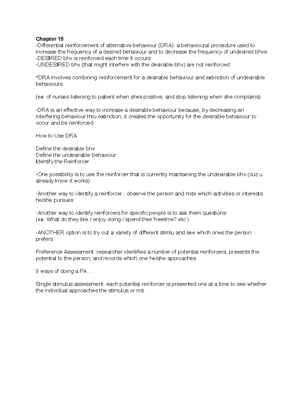 L282 chapter 15 Pdfsd - Behavior Modification: Principles and ...