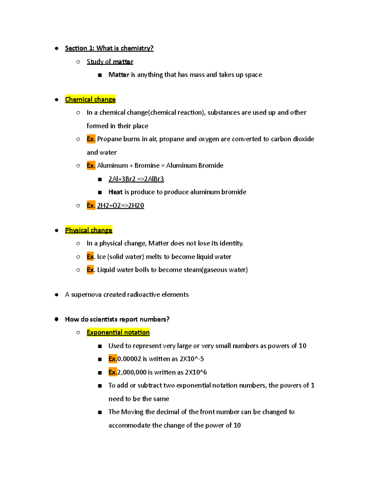 Chapter 1 (matter, Energy, and Measurements) - Section 1: What is ...