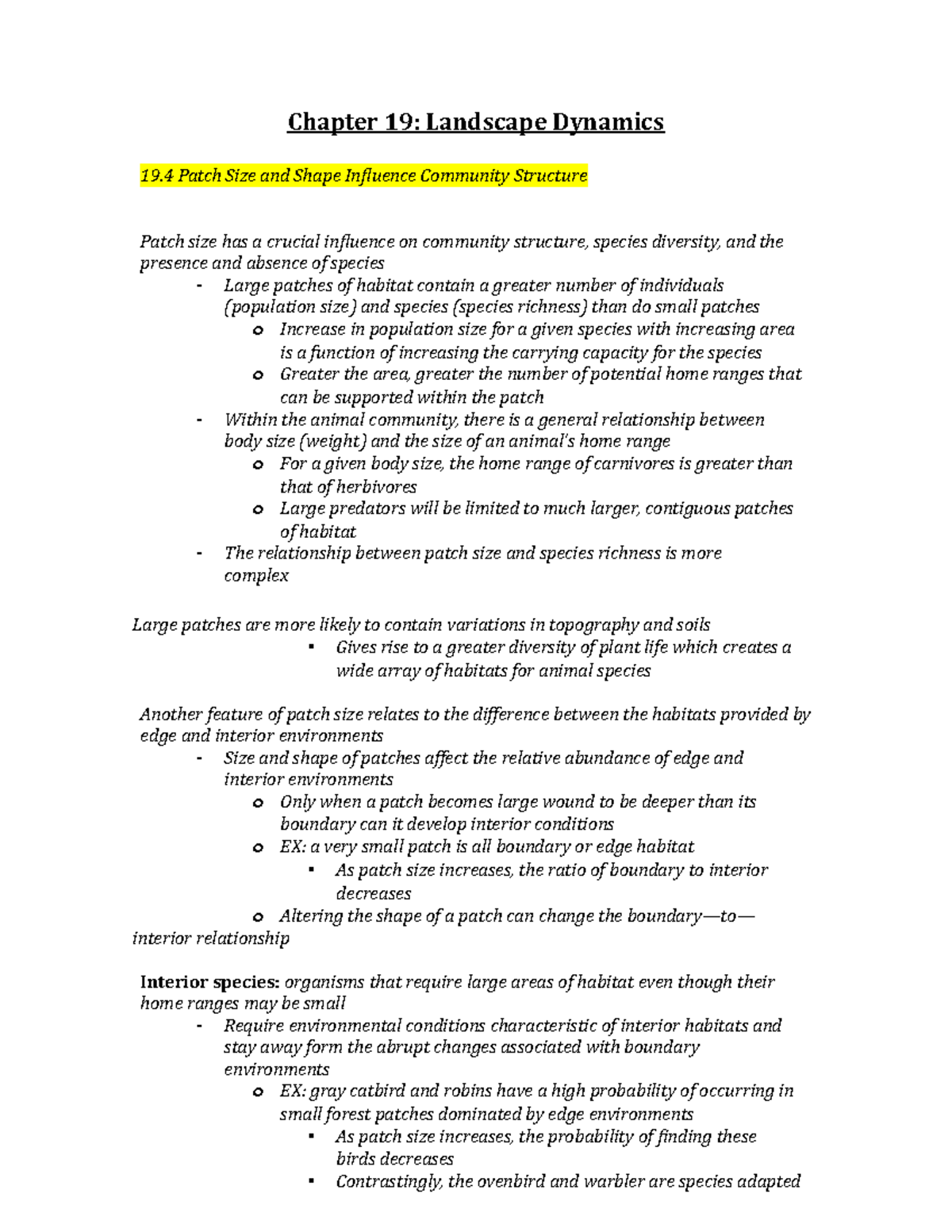 Chapter 19 - Landscape Dynamics ( Section 19.4 ) - Chapter 19 ...
