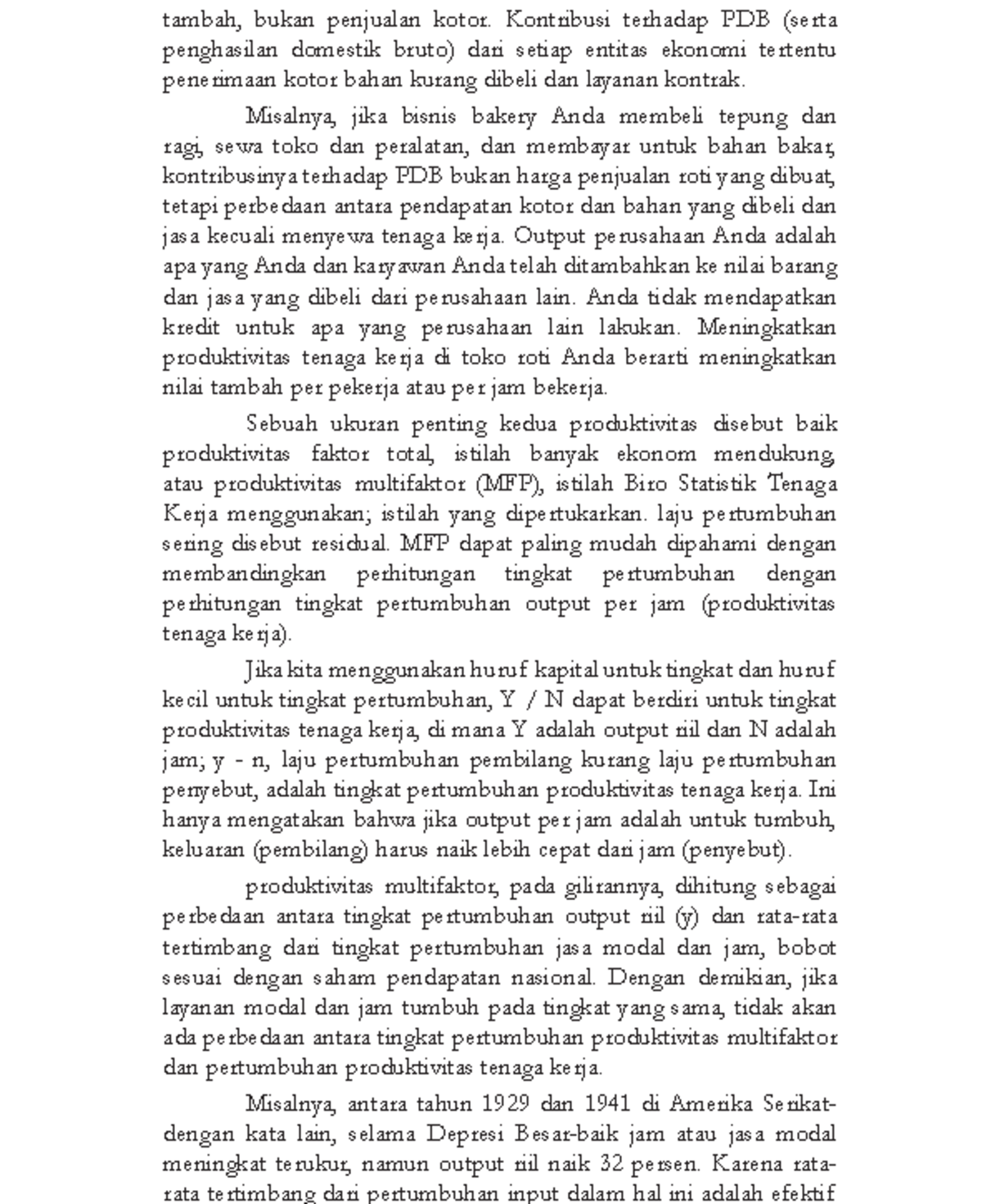 BUKU- Teori- Ekonomi PDF 55 - tambah, bukan penjualan kotor. Kontribusi terhadap PDB (serta ...