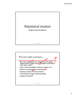 Phys101 2021 course information v2 - McGill University – Physics 101 (“Mechanics for the Life ...