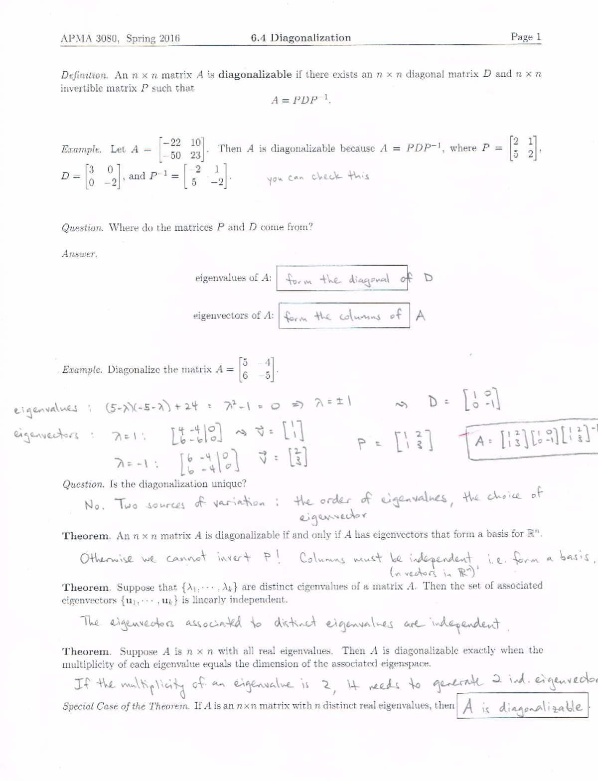 6.2 Notes Complete - APMA 3080 - Studocu