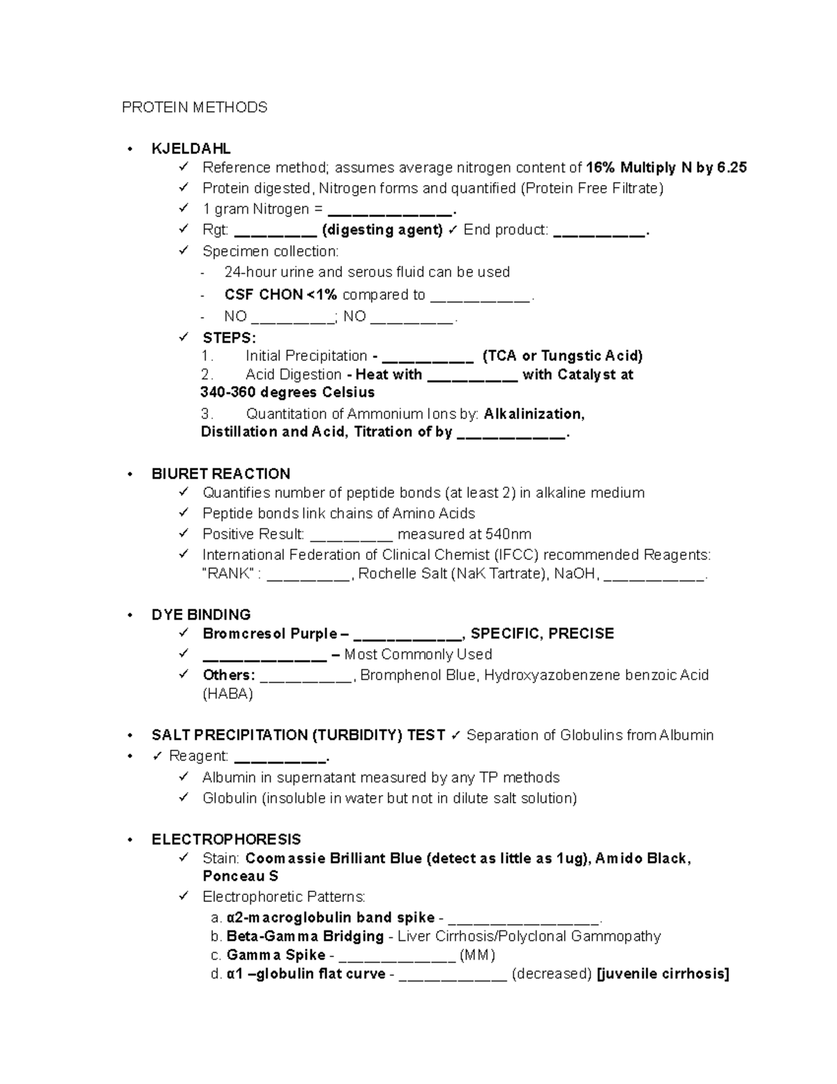 Protein Reviewer 2 - Methods - PROTEIN METHODS • KJELDAHL Reference ...