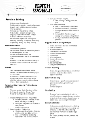 Mathmworld Module 1 Section 1 - Section 1: Mathematics in our World ...