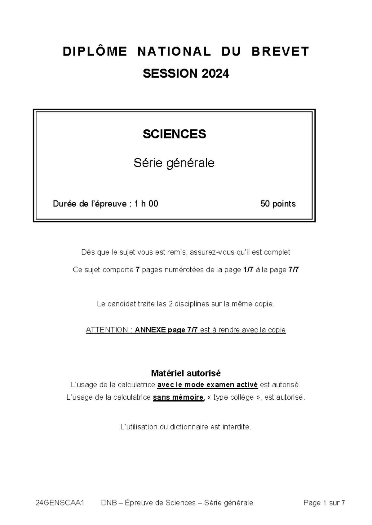 Dipl-me-national-du-brevet-2024-sciences-195809 - DI P L Ô ME N A T I O ...