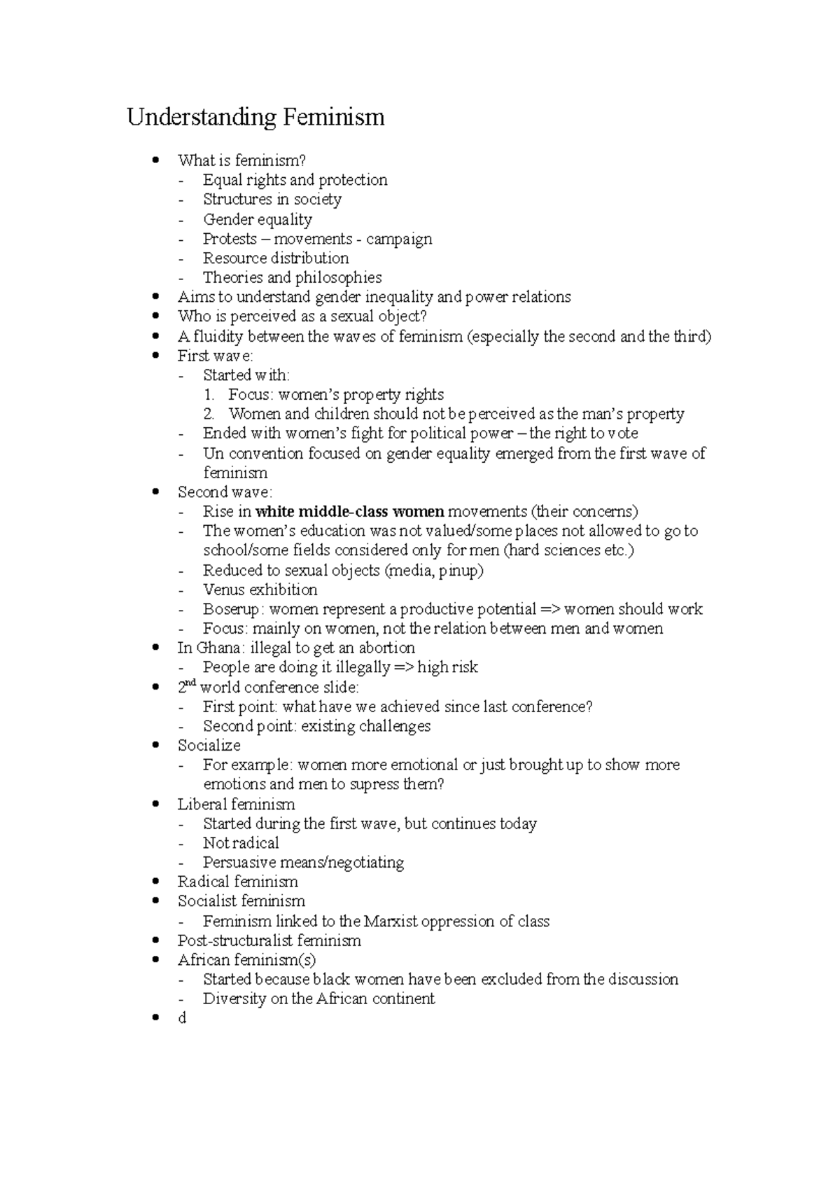 Understanding Feminism Understanding Feminism What Is Feminism