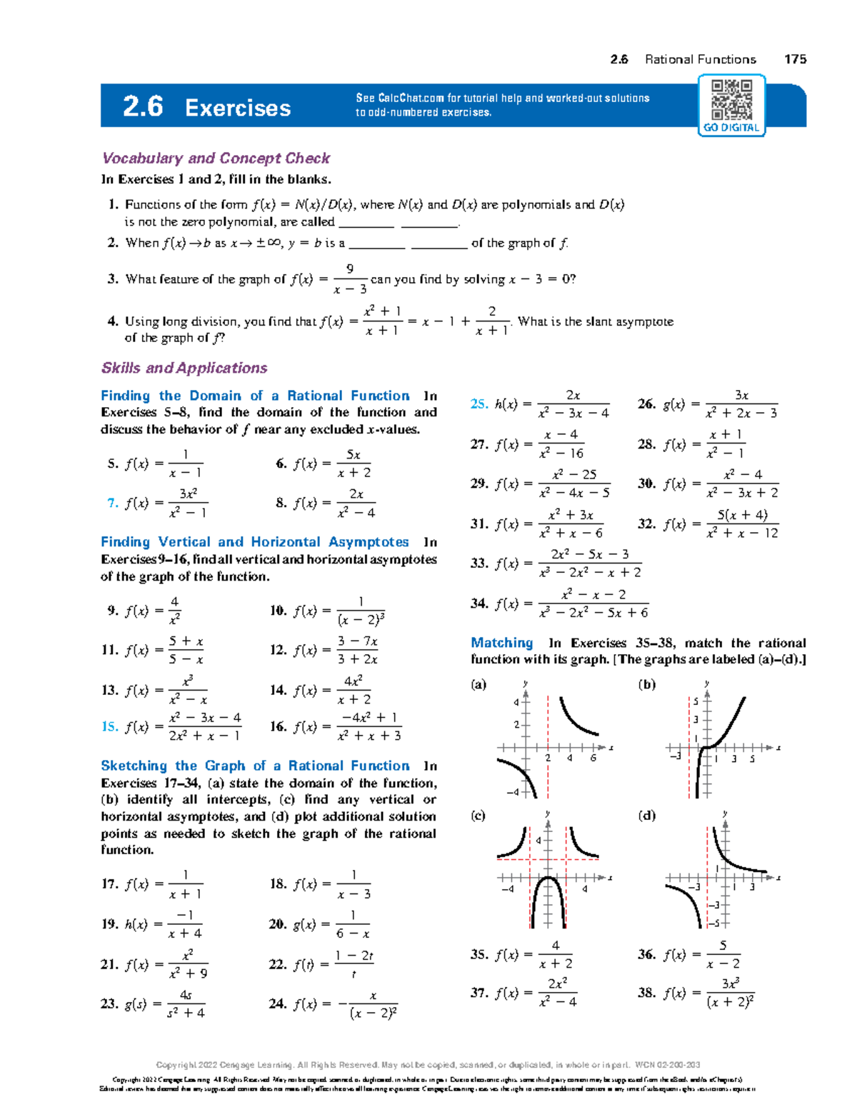 Exercises 2 - Ejercicios matemáticos - 2 Rational Functions 175 2 ...
