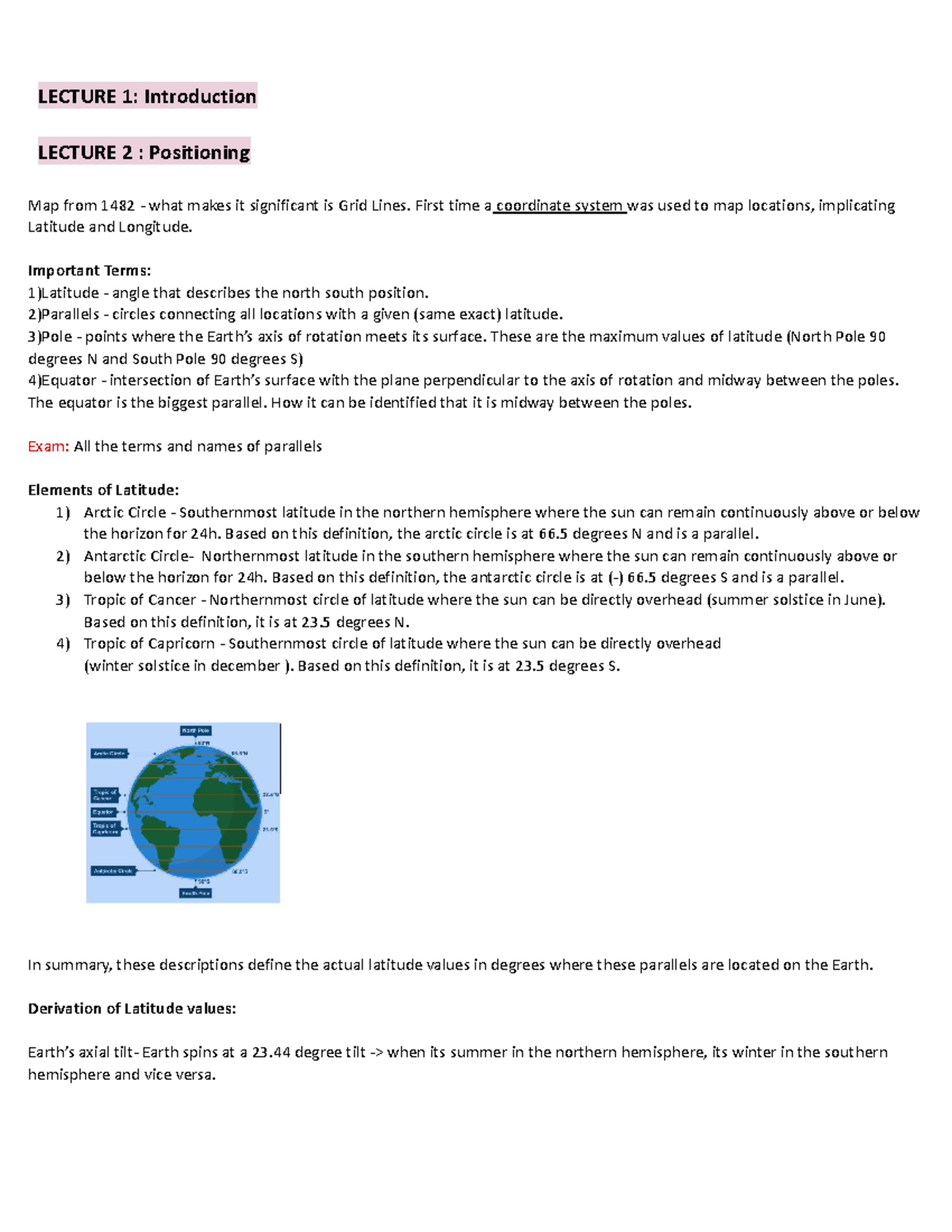 CONS 127 - lecture notes made by me - LECTURE 1: Introduction LECTURE 2 ...