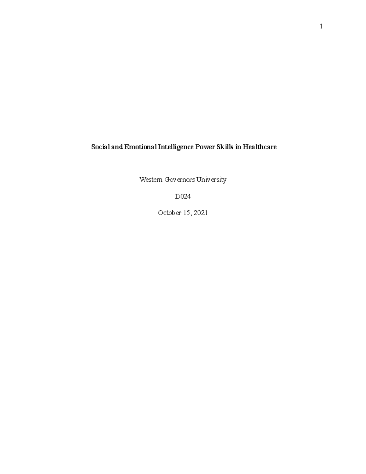 D024 paper (rev - 1 Social and Emotional Intelligence Power Skills in ...
