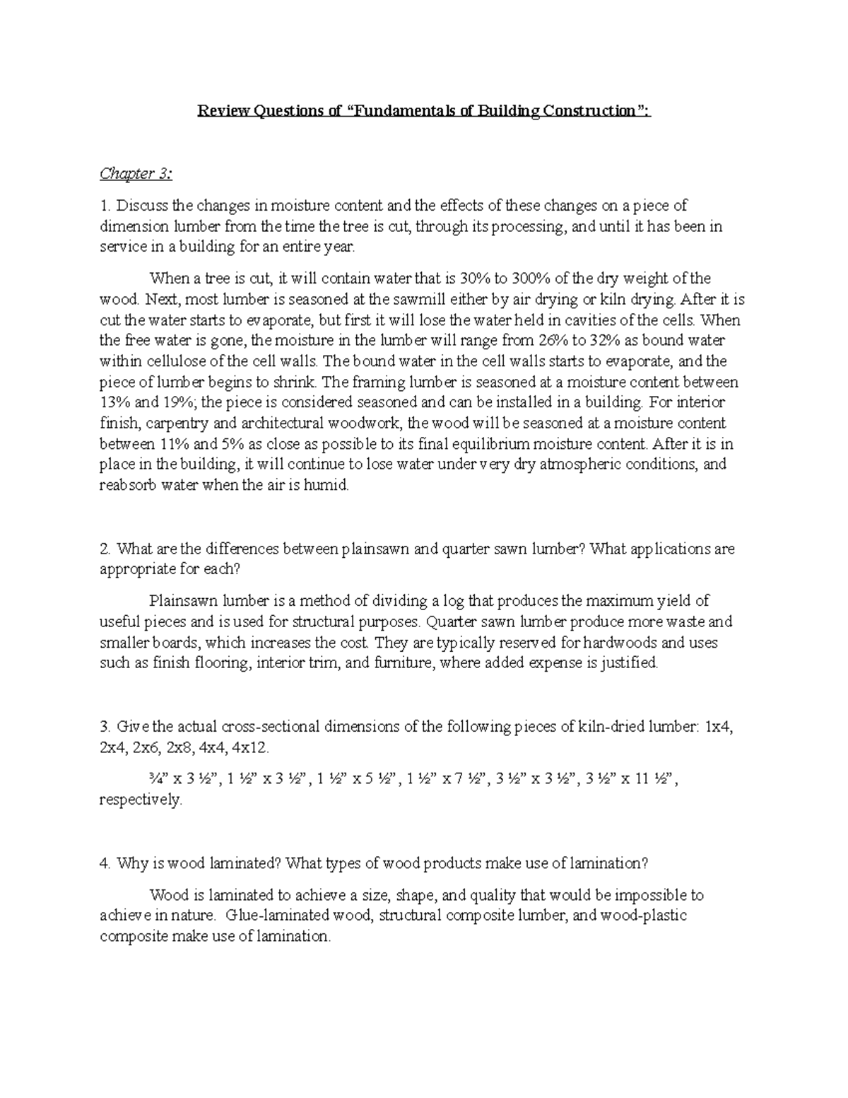 Ce 209 hw#3 - homework assignment - Review Questions of “Fundamentals ...