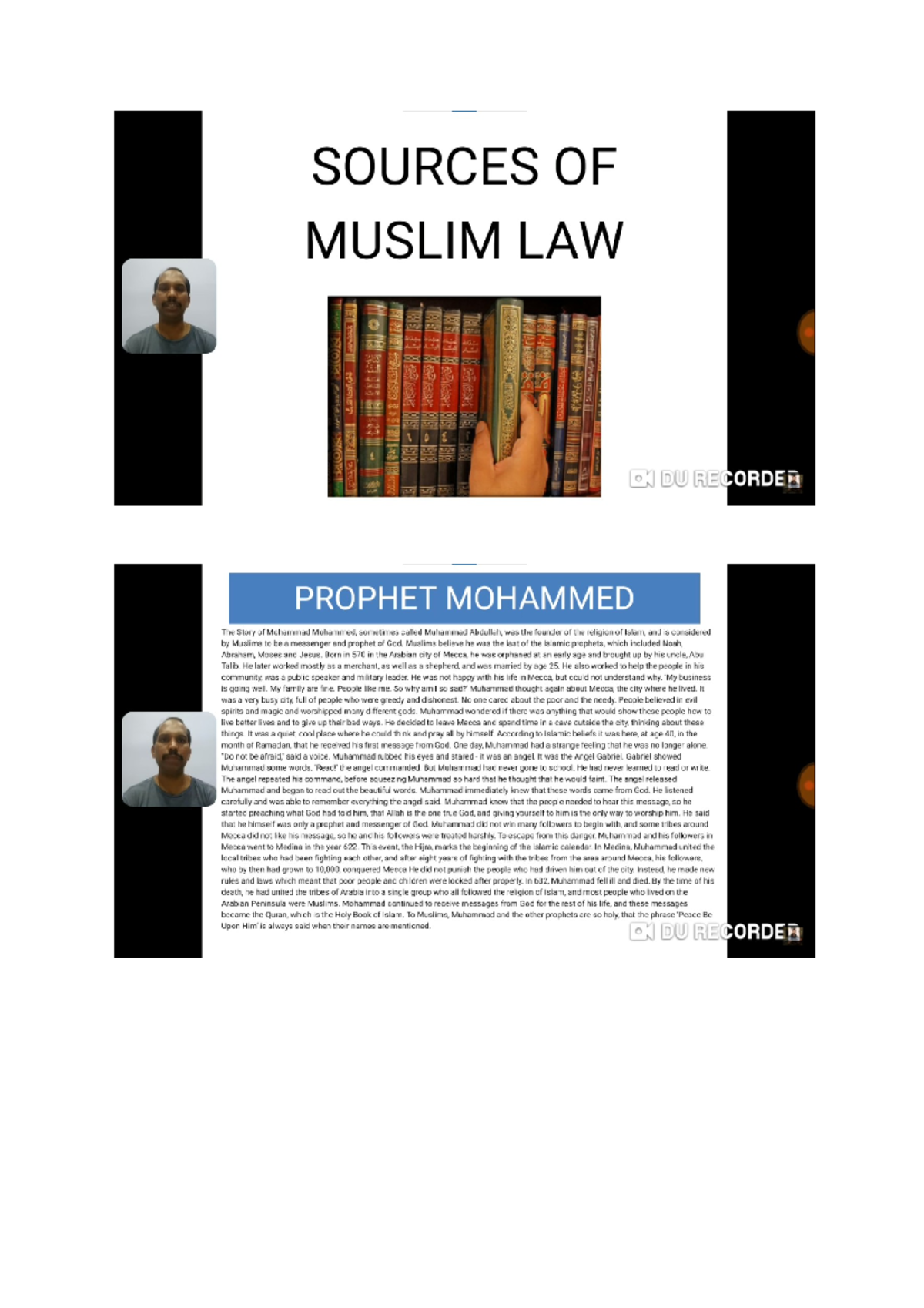 Muslim Law - study notes - Llb 3 years - Studocu