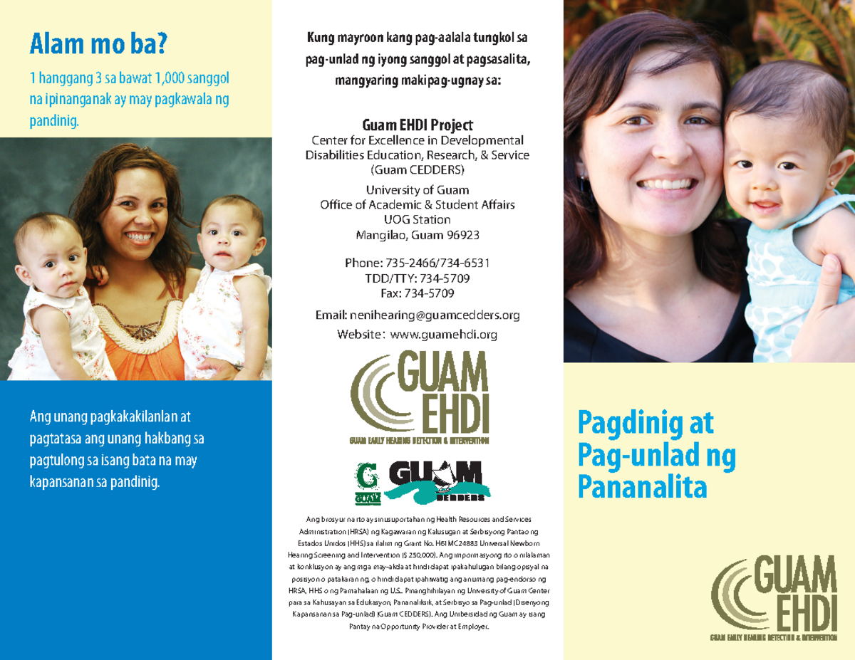 Hearing-and-Speech-Development-Brochure-Tagalog 01092019 - Pagdinig at ...