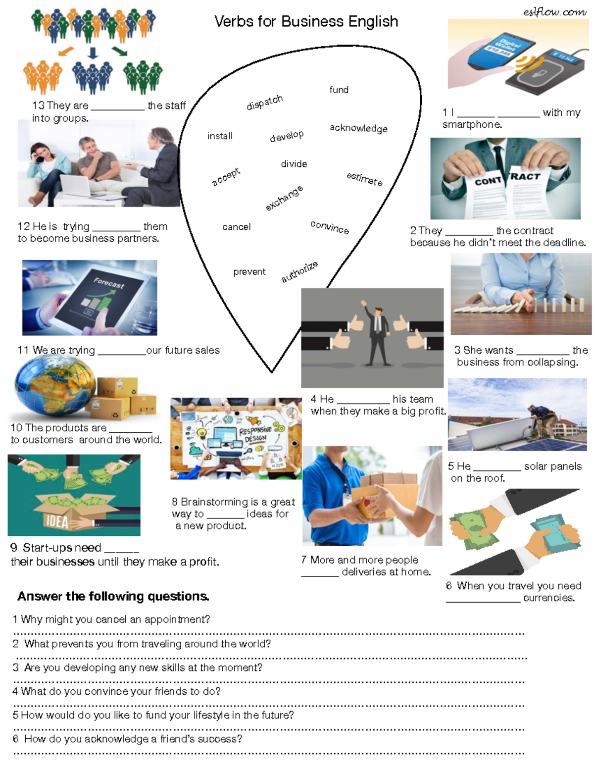 Verbs for Business English 1 2021 1 - Verbs for Business English ...