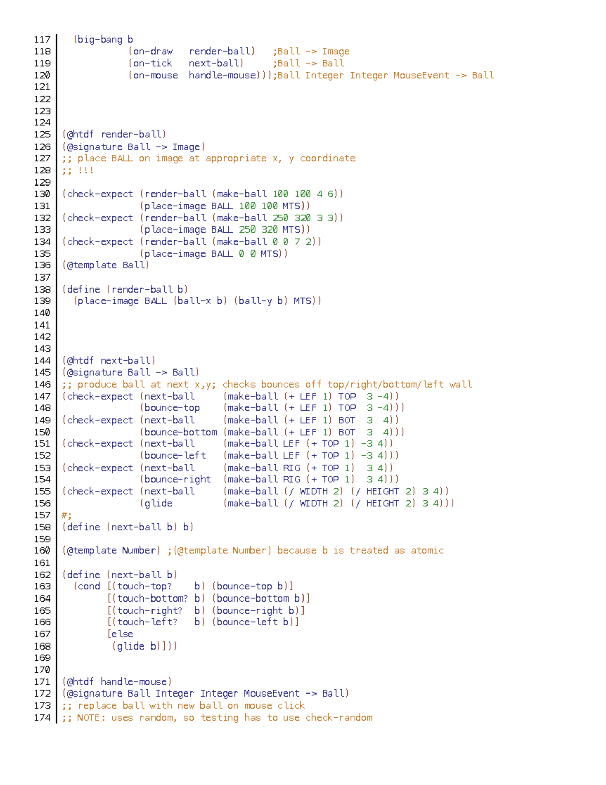 Pset 3 For Computer Science Cpsc 110 Big Bangb On Draw Render Ball Ball Image On Tick 