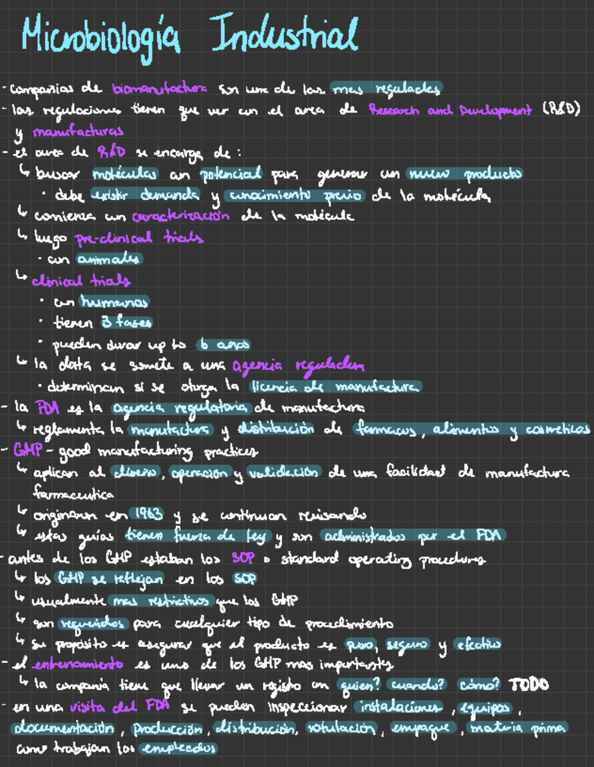 Micro Industrial Test #1 - Microbiologia Industrial -companias de ...