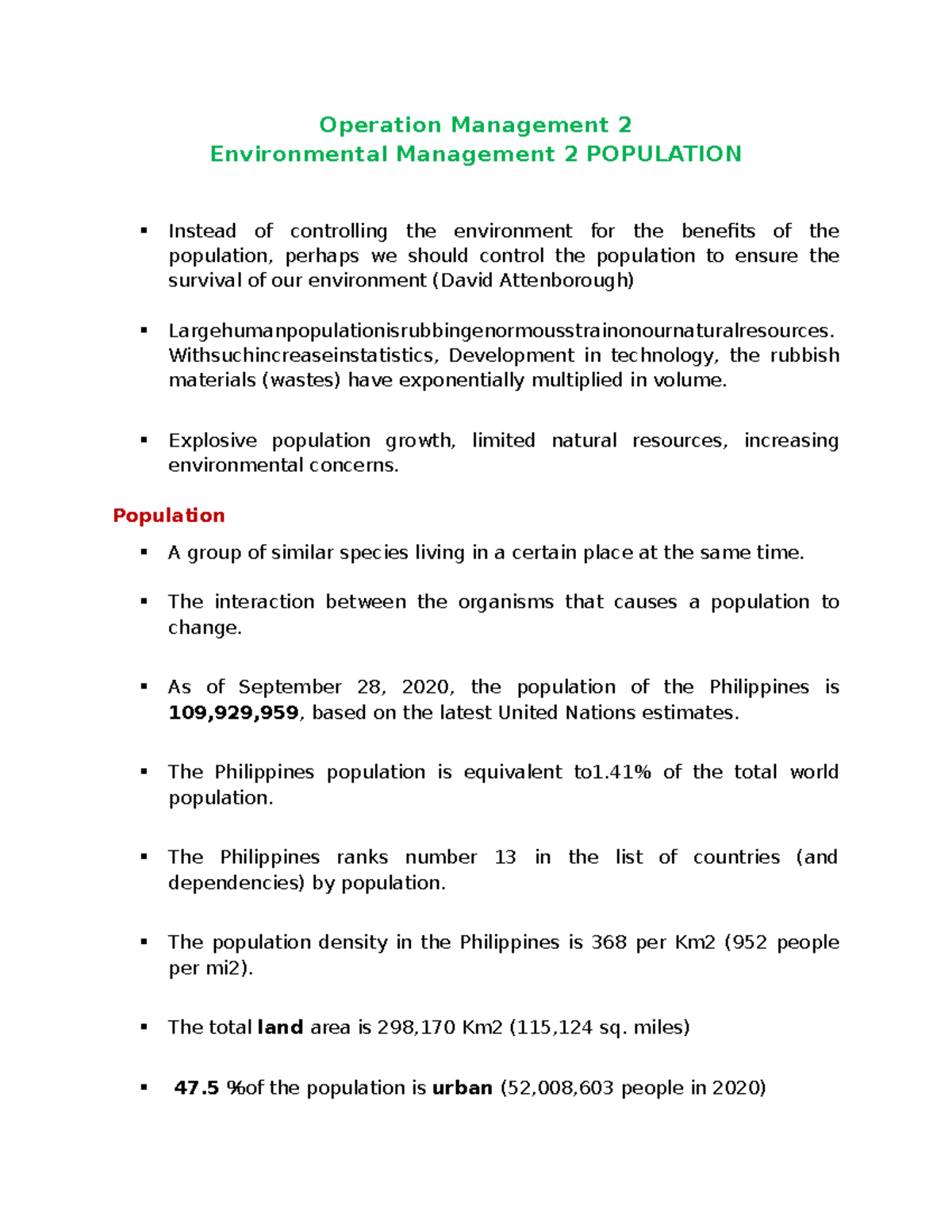 Operation Management Lesson 2 - Studocu