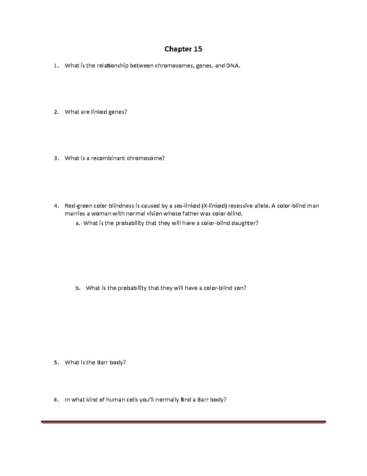 Chap 15 Outline - Chapter 15 What is the relationship between ...