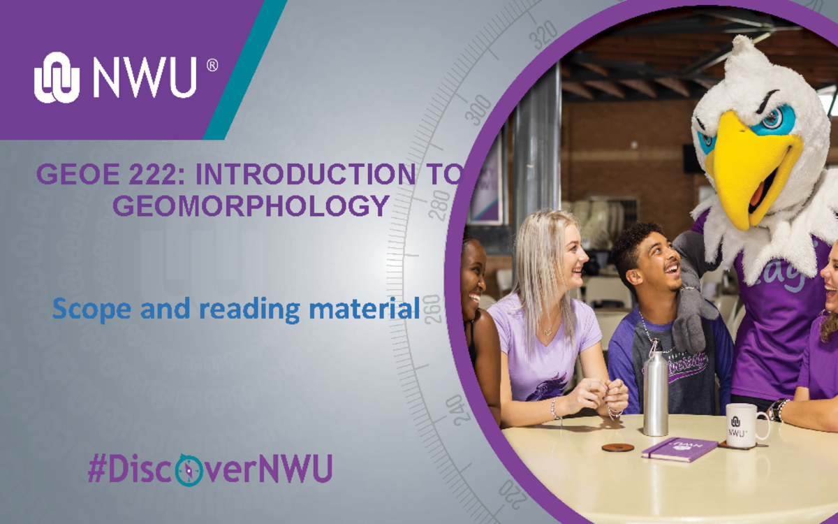 Scope and reading materials - ####### GEOE 222: INTRODUCTION TO ...