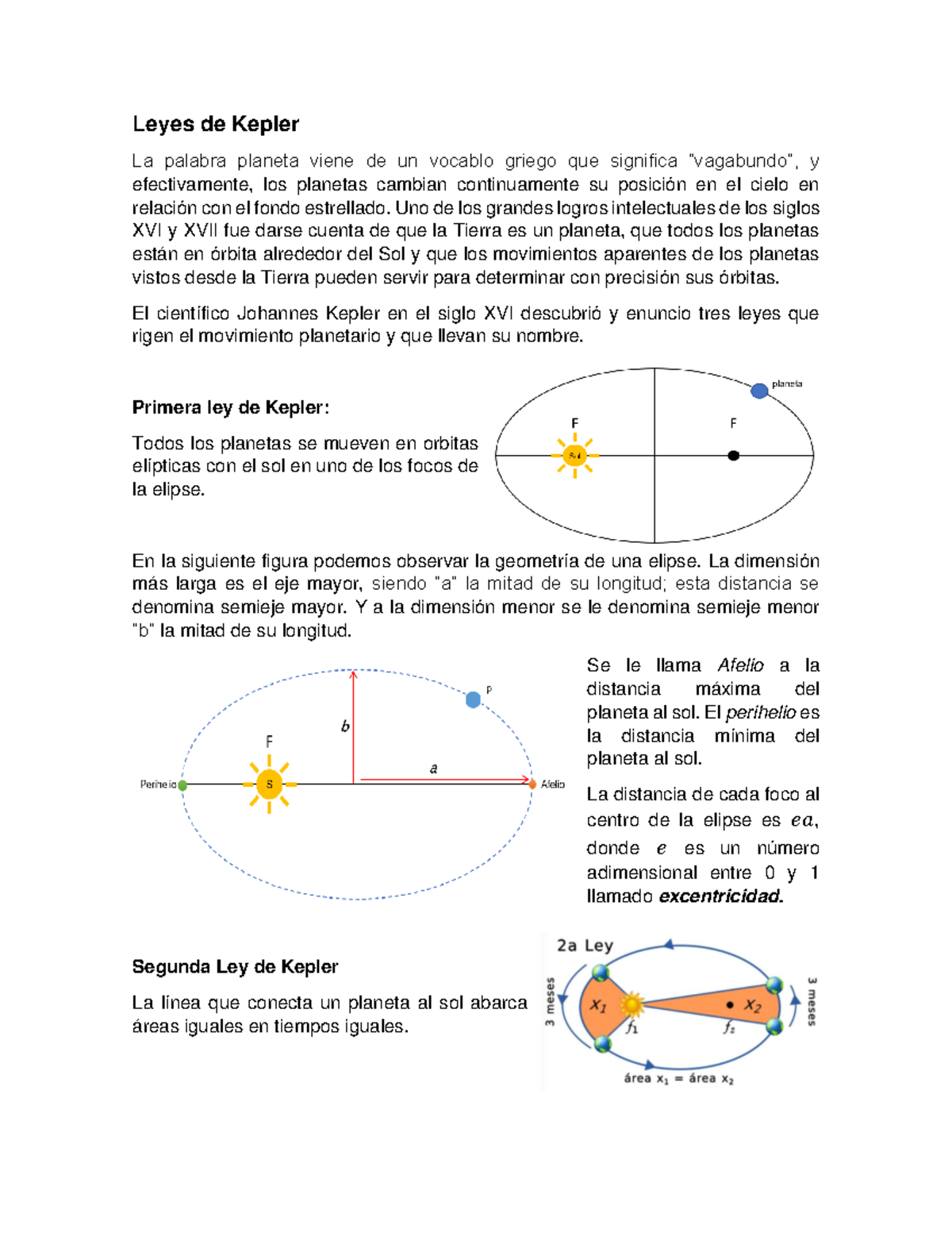 Leyes de Kepler - Uno de los grandes logros intelectuales de los siglos ...