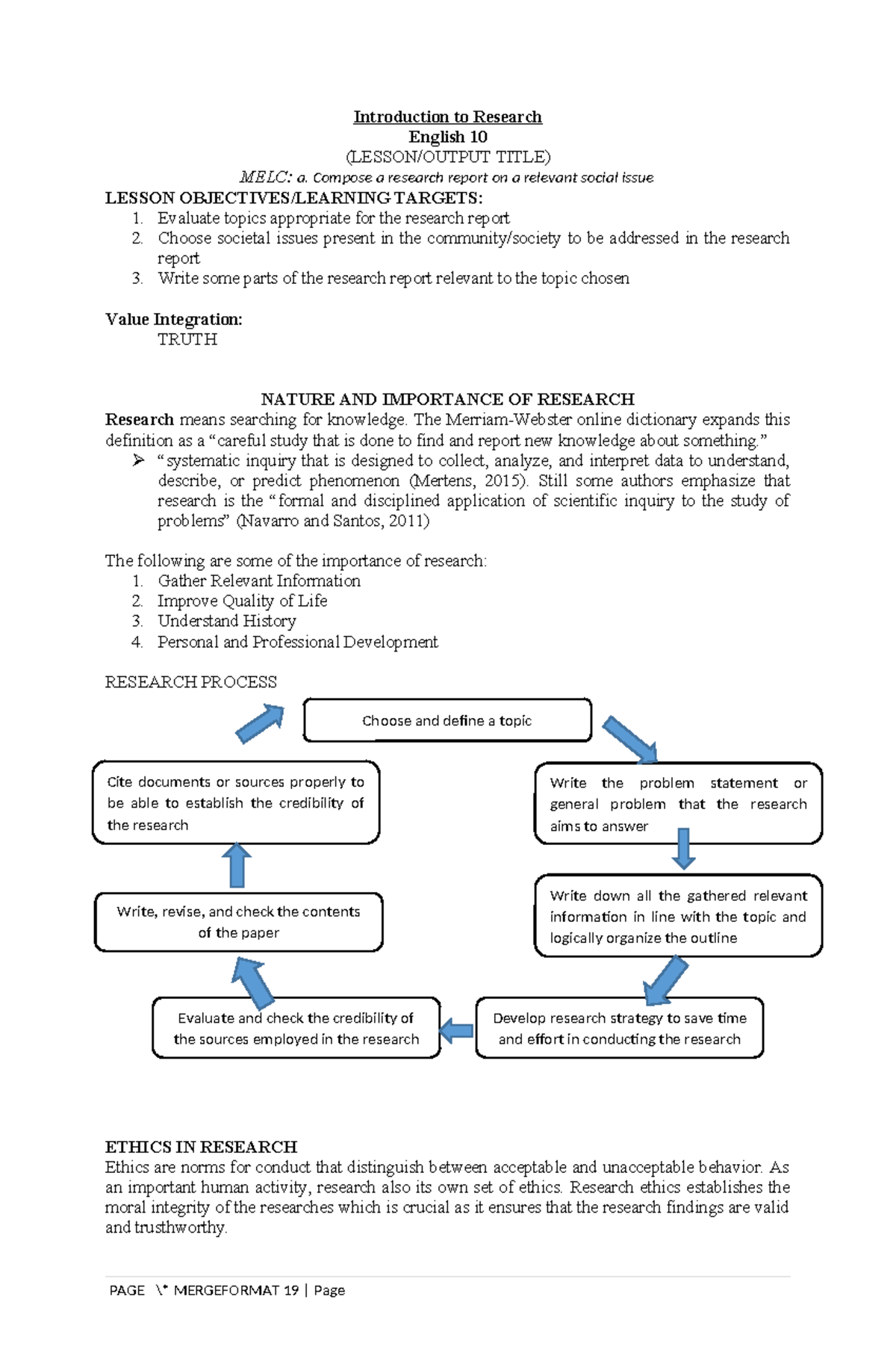 English LAS2 Q4 (Introduction to Research) - Introduction to Research ...