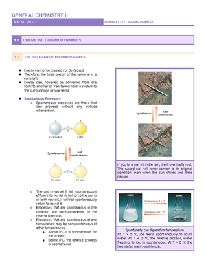 GEN CHEM II REVIEWER - REVIEWER GRADE 12 - Studocu