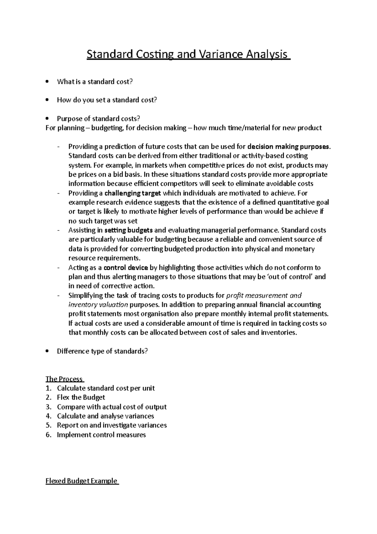 Standard Costing Variance Analysis Notes Standard Costing And Variance Analysis What Is A standard-costing-variance-analysis-notes-standard-costing-and-variance-analysis-what-is-a