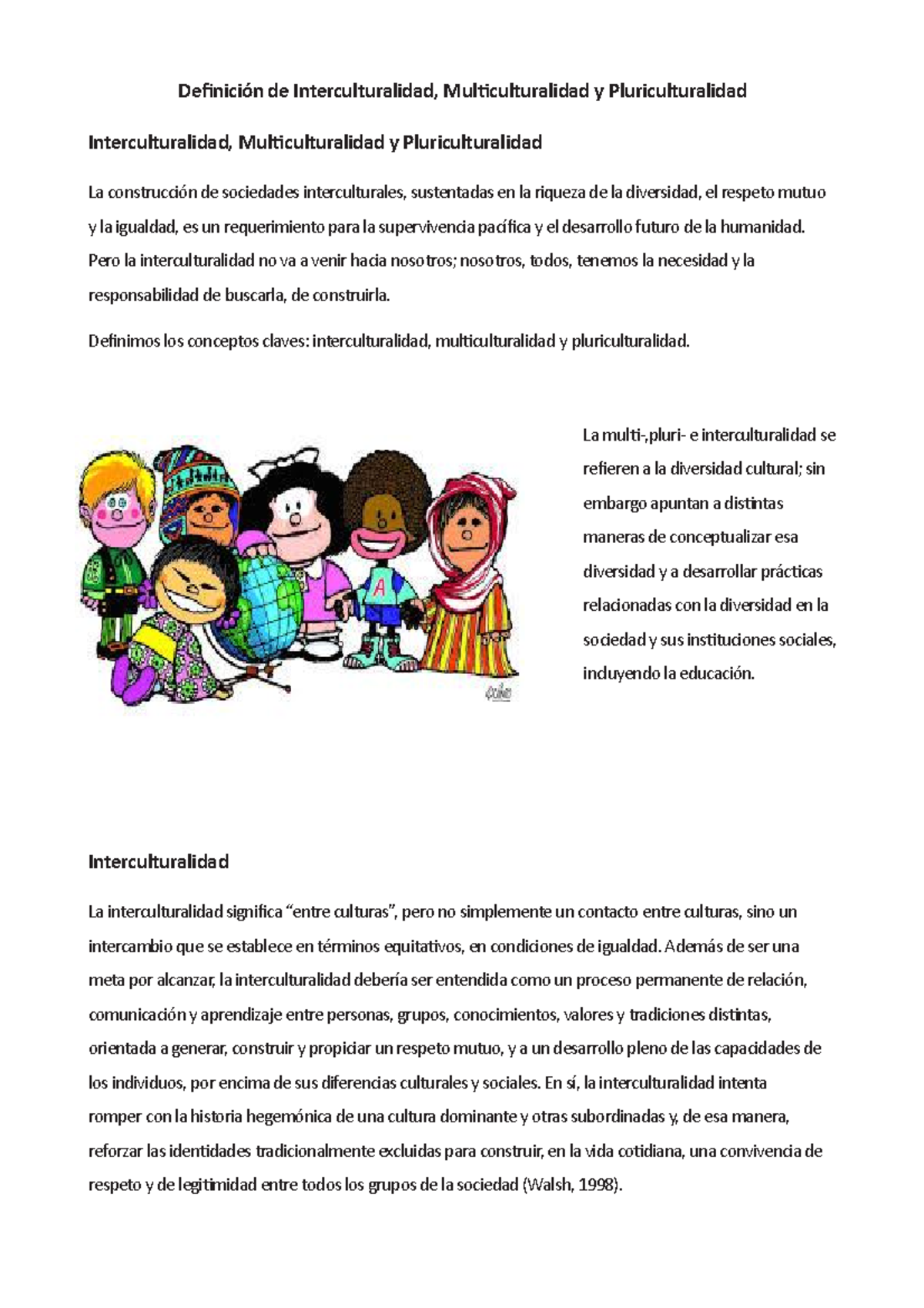 S7T1 Interculturalidad - Definición de Interculturalidad ...