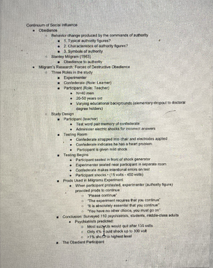 Psy 240 Lecture #1 Notes - What is Social Psychology? What is Social ...