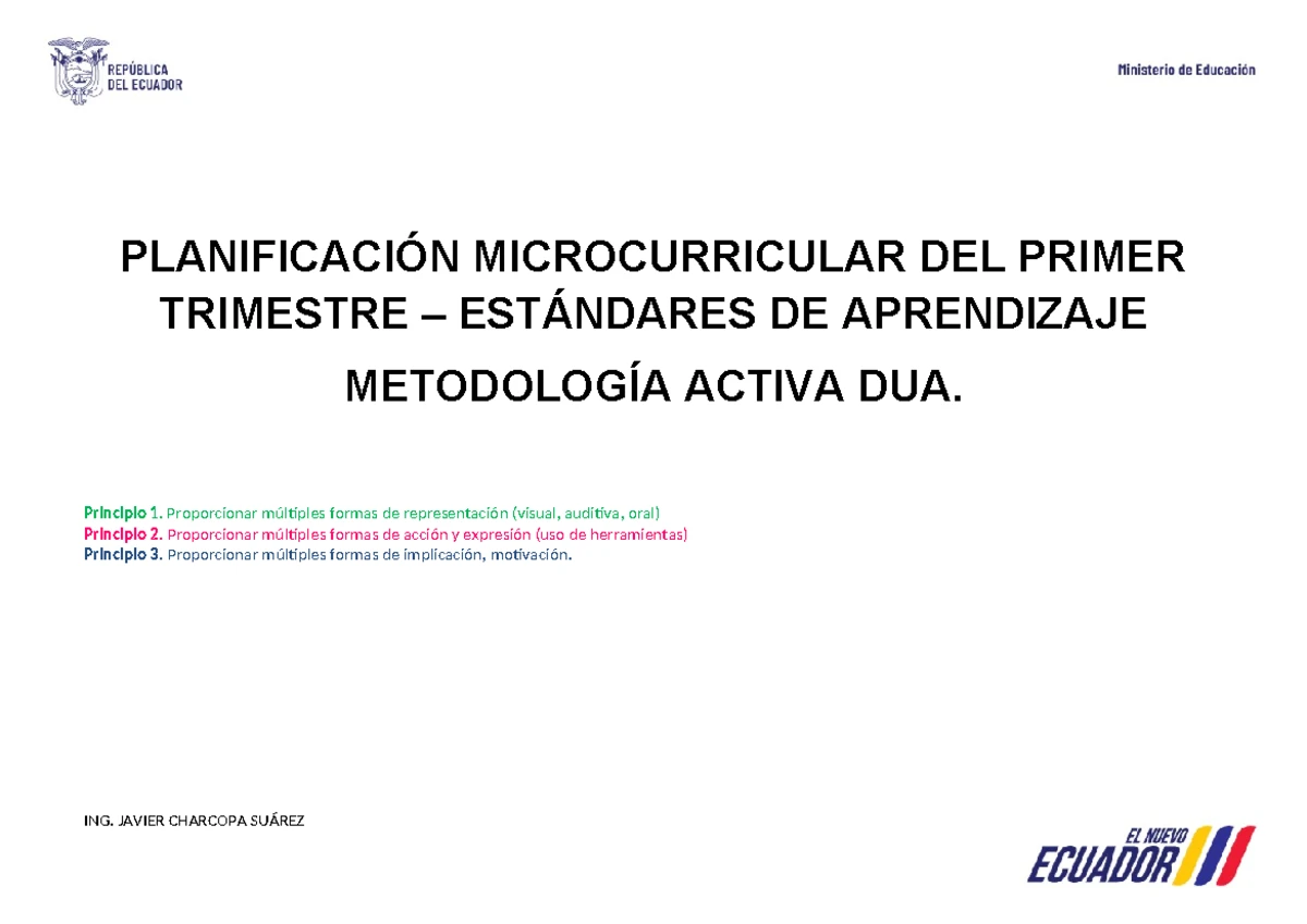 8VO - ECA - 1ER - Trimestre - PLANIFICACIÓN MICROCURRICULAR DEL PRIMER ...